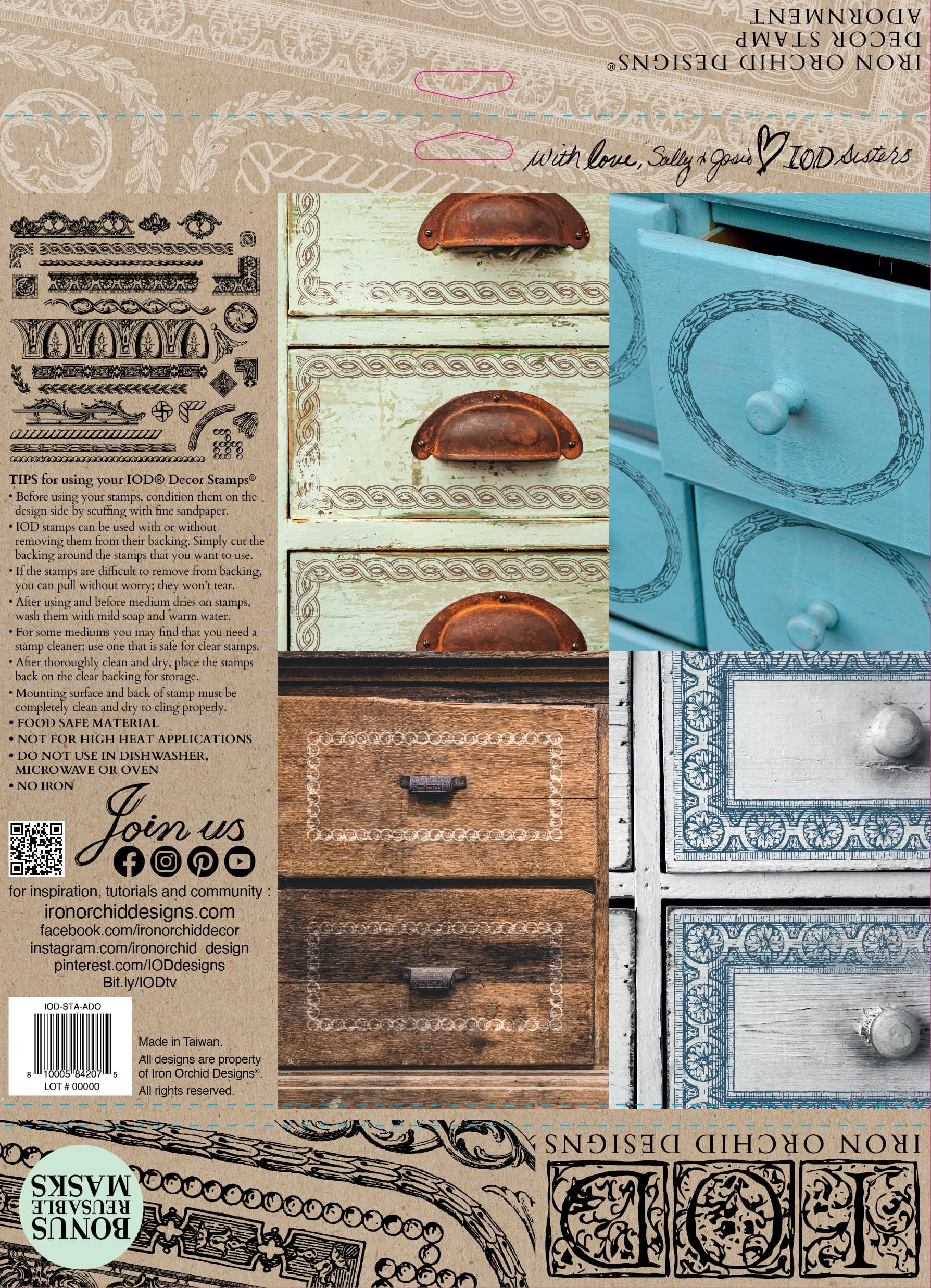 IOD Decor Stempel Adornment - Elfen & Helden