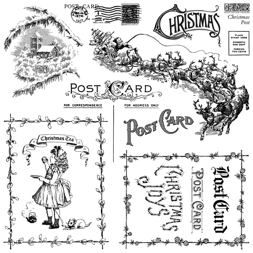 IOD Decor Stempel Christmas Post - Elfen & Helden